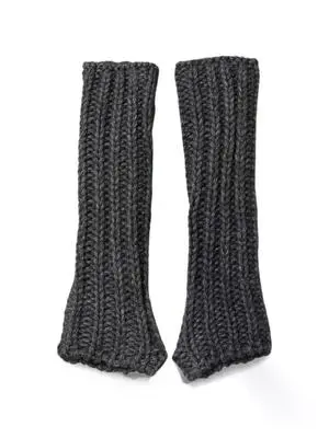 Dolce & Gabbana Chunky-knit Fingerless Gloves