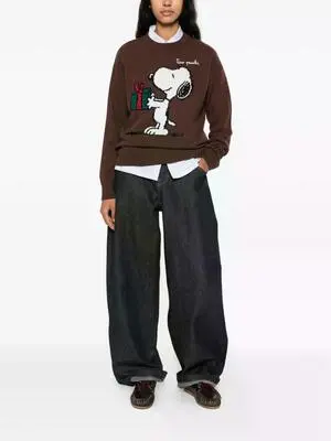 MC2 SAINT BARTH X Peanuts Snoopy-intarsia Knit Sweater