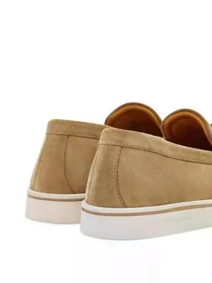 FERRAGAMO Boat-shoe Loafers With Gancini Ornament