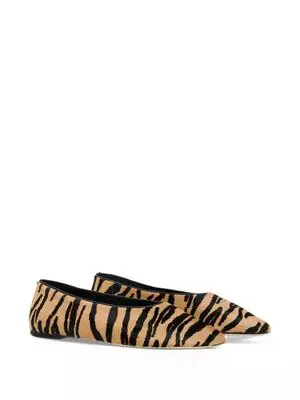 TOTEME Slip Pony-hair Ballerinas Tiger - Neutrals