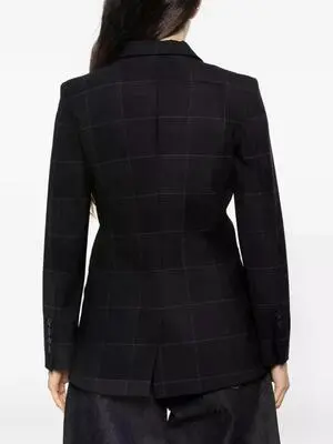 Marella Check-pattern Single-breasted Jacket