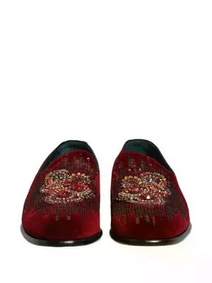 Dolce & Gabbana Crystal-embellished Loafers