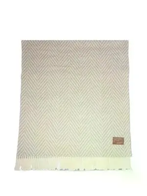 THE BRIDGE Herringbone Fringe-trimmed Picnic Blanket