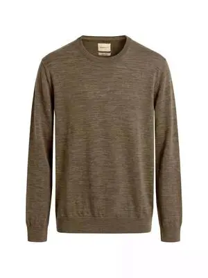 Gant Fine-knit Crew-neck Sweater - Brown