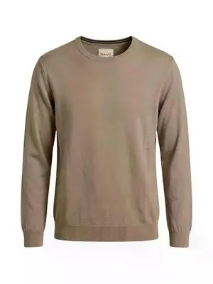 Gant Embroidered-logo Sweater - Neutrals
