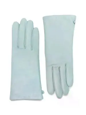 AGNELLE Inès Button-detail Gloves - Blue