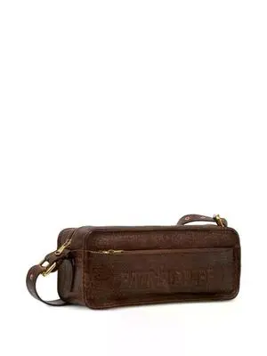 Patrizia Pepe Medium Perfection Leather Crossbody Bag - Brown