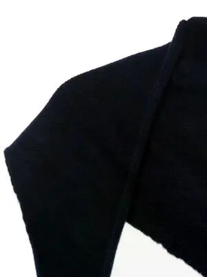 LISA YANG Mairi Knitted Triangular Scarf - Blue