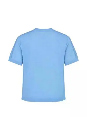WALES BONNER X Adidas Logo-print Mesh-panel T-shirt - Blue