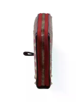 Valentino Garavani Rockstud Zip-around Wallet - Red