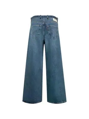 Sacai X Levi's Belted Wide-leg Jeans