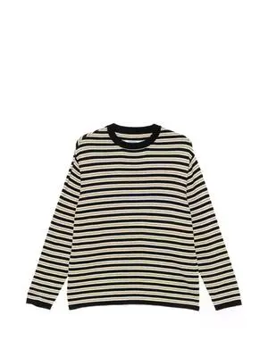 CORDERA Striped Long-sleeve Sweater - Black