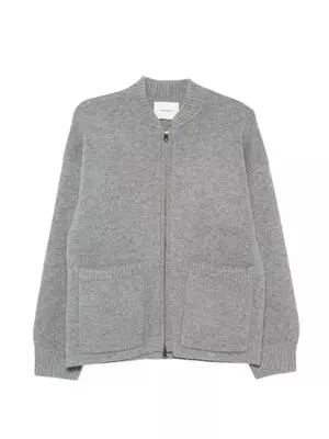 LISA YANG Yrsa Zip-up Patch-pocket Cardigan - Grey