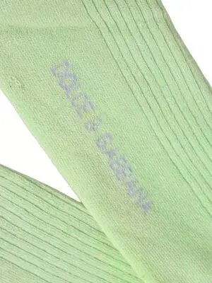 Dolce & Gabbana Light- Logo Over-calf Socks