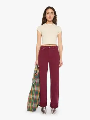 MOTHER The Dodger Zip Skimp Cuff Cabernet Pants - Multi