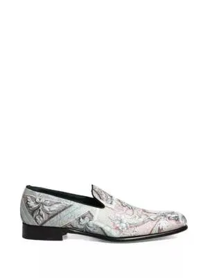 Dolce & Gabbana Baroque-print Loafers