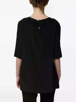 Dolce & Gabbana Sacred Heart Floral-appliqué Blouse