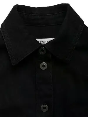 Valentino Garavani Vltn Star Print Denim Shirt