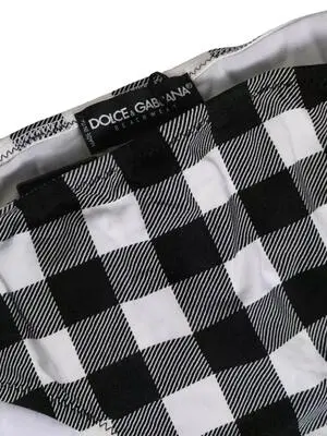Dolce & Gabbana Gingham-check Side-tie Bikini Bottoms