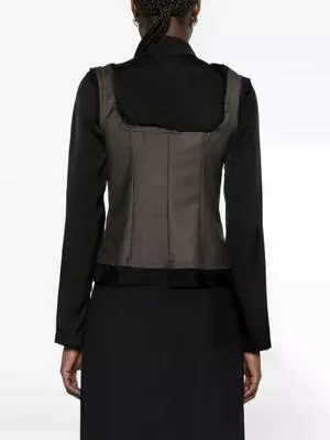 LUTZ HUELLE Layered Frayed-edge T-shirt