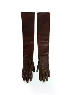Dolce & Gabbana Elbow-length Leather Gloves