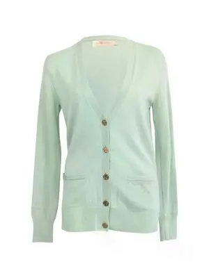 Tory Burch Buttoned Cardigan - Green