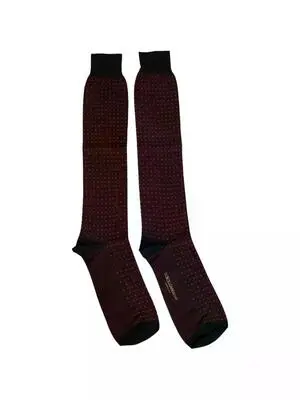 Dolce & Gabbana Polka-dot Over-the-calf Socks - Red