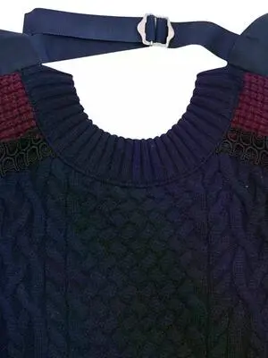 Sacai Cable-knit Layered Dress