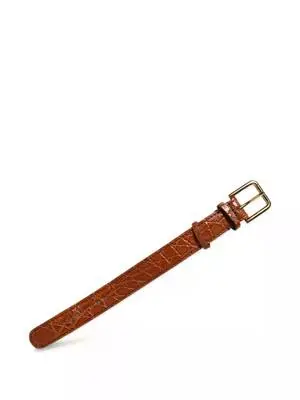 Dolce & Gabbana Crocodile-effect Buckled Bracelet