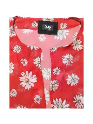 Dolce & Gabbana Floral-print V-neck Kaftan