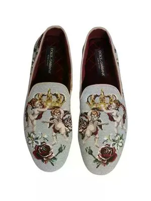 Dolce & Gabbana Angel-embroidery Loafers