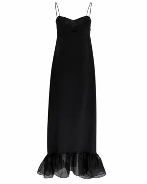 Azeeza Genevieve Organza Midi - Black