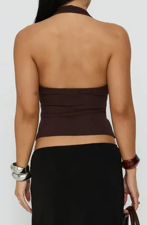 Princess Polly Renara Ribbed Halter Tank