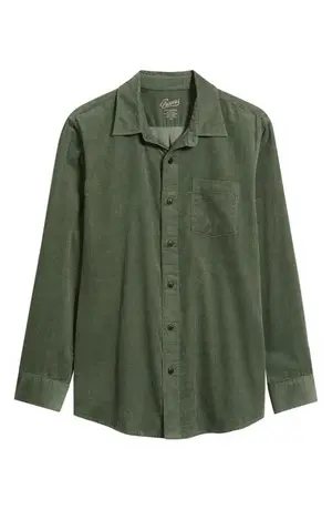 Grayers Saratoga Long Sleeve Cotton Corduroy Shirt - Agave