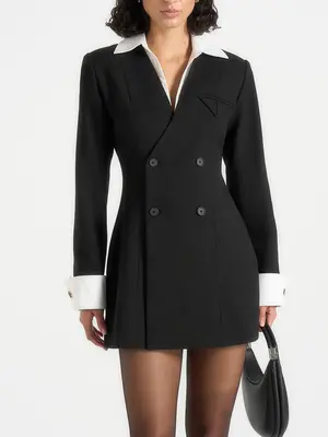 Manière De Voir Winifred Shirt Detail Blazer Mini Dress