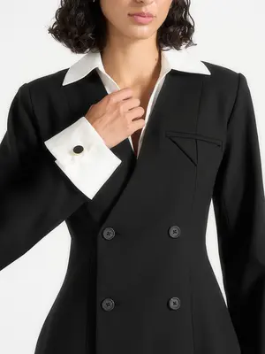 Manière De Voir Winifred Shirt Detail Blazer Mini Dress