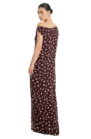 GOTTEX Resort Pebble One Shoulder Midi Dress Cover-up