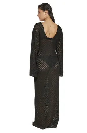 GOTTEX Elle Crochet Dress Cover-up - Black