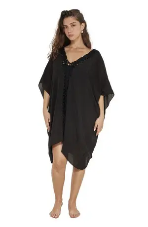 GOTTEX Corfu Short Kaftan Cover-up - Black