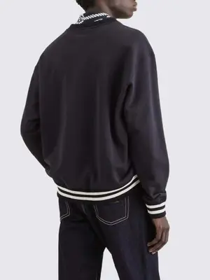 Dolce & Gabbana Graphic Print Cotton Crewneck Sweatshirt With Logo