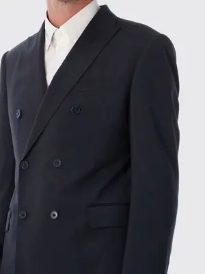 Emporio Armani Double-breasted Ceremony Suit In Pure Virgin Wool