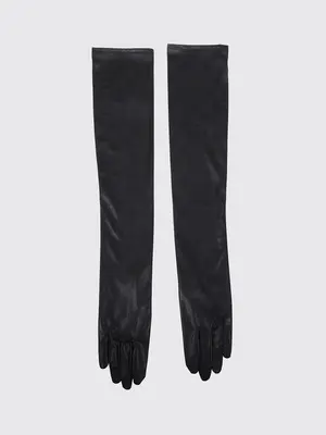 7 For All Mankind High Gloves In Pure Leather With Applied Logo