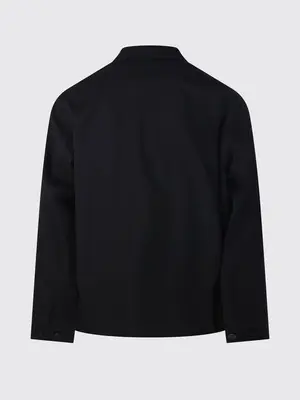 HEVO Virgin Wool Blend Shirt With Concealed Fastening And Patch Pockets