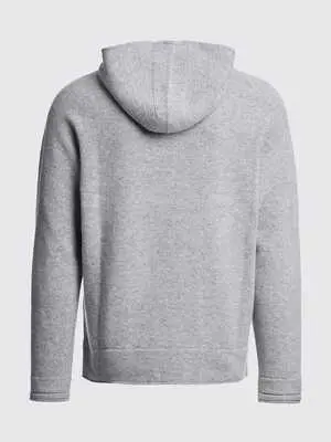 PARAJUMPERS Pure Virgin Wool Knit Hoodie With Long Sleeves - Grey