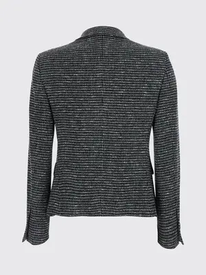Tagliatore Daria Single-breasted Houndstooth Tweed Blazer