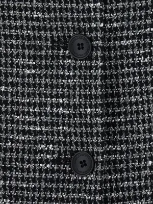 Tagliatore Daria Single-breasted Houndstooth Tweed Blazer
