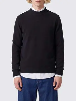 BRAMANI CASHMERE Crewneck Jumper In Pure Wool With Ribbed Collar And Cuffs - Black
