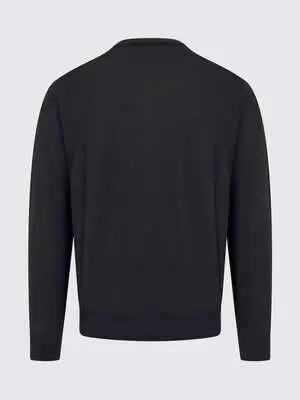 BRAMANI CASHMERE V-neck Wool Blend Cardigan With Front Button Fastening - Black