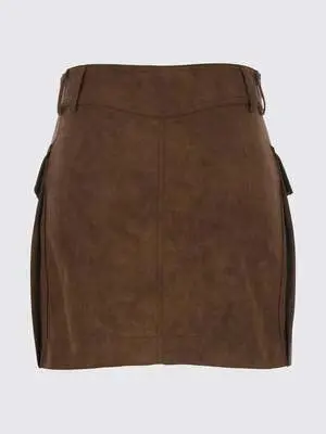 RAME High-waisted Suede Cargo Mini Skirt With Side Pockets