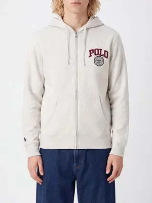 Polo Ralph Lauren Zip-up Cotton-blend Hoodie With Kangaroo Pocket
